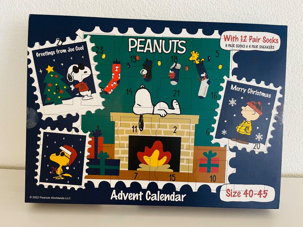 Peanuts Adventskalender Herren Socken 12 Paar Gr 40-45 NEU | Kaufen auf ... Peanuts Adventskalender Herren Socken 12 Paar Gr 40-45 NEU | Kaufen auf ...
