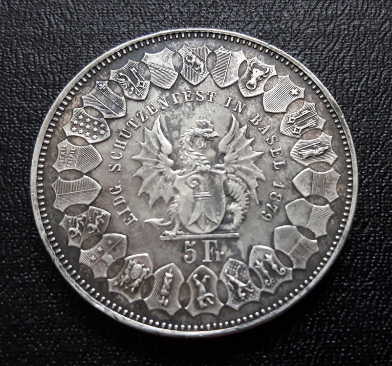5Fr. EIDG. SCHÜTZENFEST BASEL 1879 | Kaufen auf Ricardo
