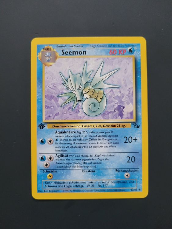 Pokemon Seemon 1. Edition Fossil Set | Kaufen auf Ricardo