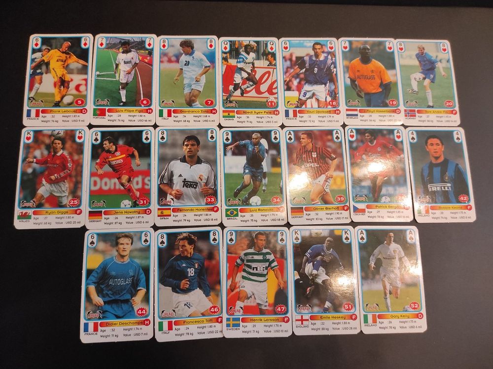 Diverse Akas Fussball Football Stars Karten (Neu (gemäss Beschreibung ...