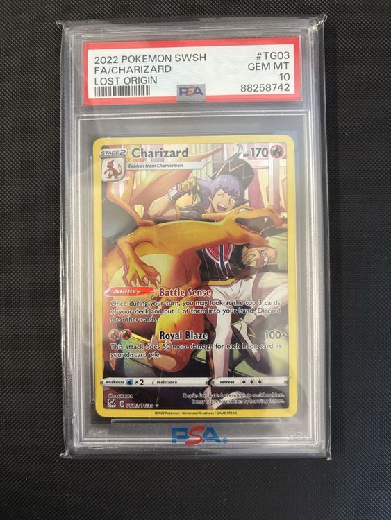 Charizard, Lost Origin, TG03, PSA 10 (Gebraucht) in Felben-Wellhausen ...