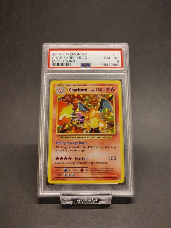 PSA 8 - 2016 Evolutions Charizard holo englisch | Kaufen auf Ricardo