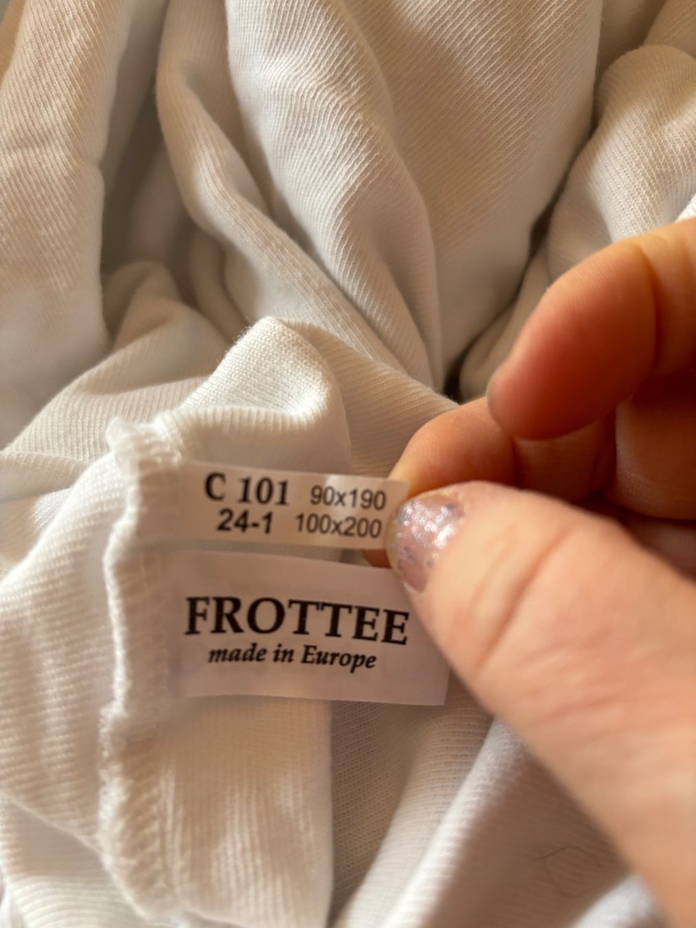 Weisser Frottee-Matratzenschoner, 90x190 cm, Top Zustand! (Gebraucht ...