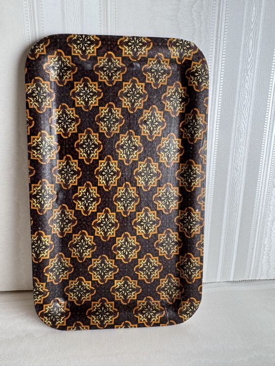 Vintage Tabletts, Tablett mit Goldrand, Retro Tablett (Gebraucht) in ...