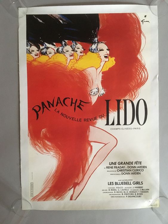 🟡ORIGINAL Plakat - LIDO DE PARIS PANACHE René Gruau 1985 (Gebraucht) in ...