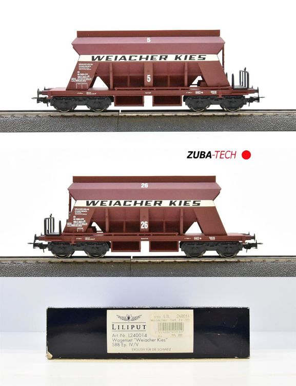 Liliput 3x Kieswagen-Set 4tlg SBB, H0 | Kaufen auf Ricardo