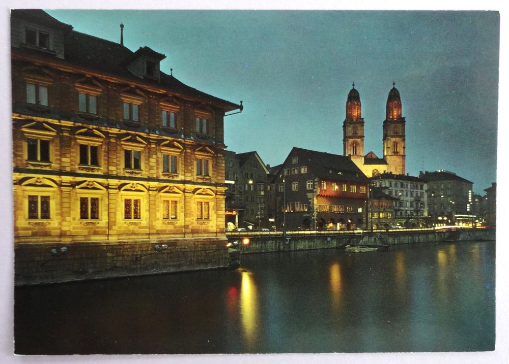Zürich, Limmatquai, Rathaus und Grossmünster (Gebraucht) in Fétigny für CHF 1 – mit Lieferung ...