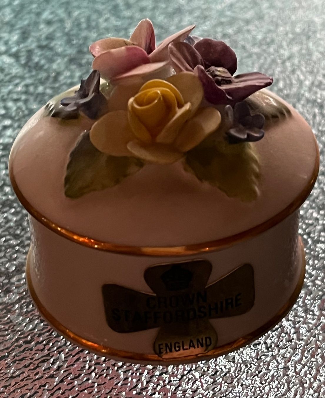 Antike Porzellan Dose, fine bone crown staffordshire UK (Gebraucht) in ...