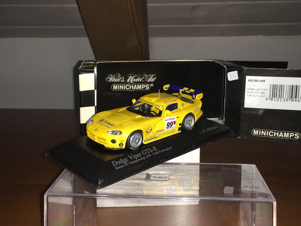 Dodge Viper GTS-R British GTC 1999 N°99 - 1/43 Minichamps (Neu (gemäss ...