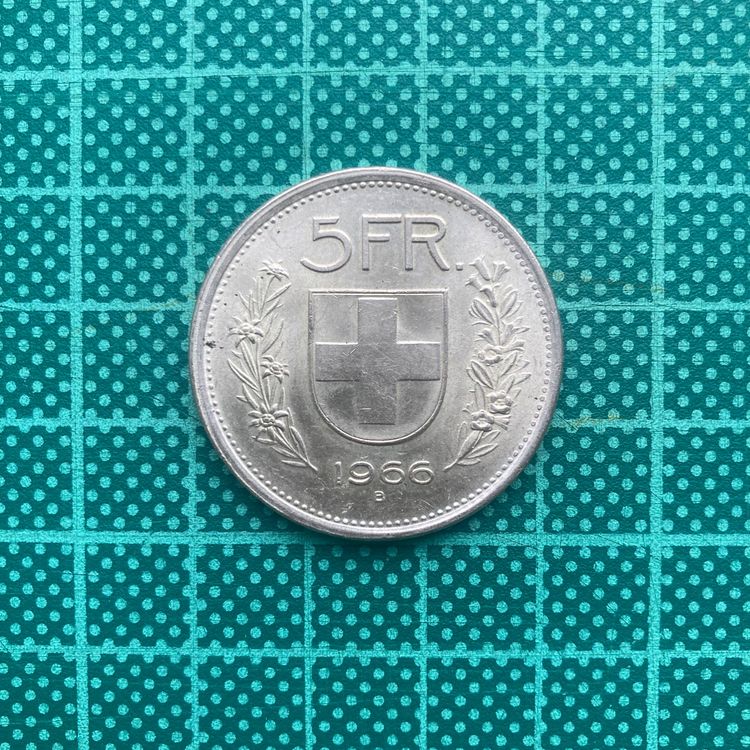 5 Franken Schweiz 1966 (Gebraucht) in Mogelsberg für CHF 20 – mit Lieferung auf Ricardo kaufen