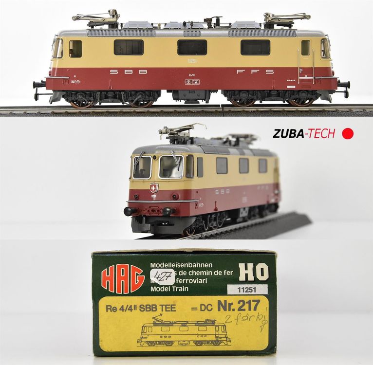 HAG 217 E-Lok Re 4/4 II TEE SBB H0 GS OV (Gebraucht) in St. Gallen für CHF 186 – mit Lieferung ...
