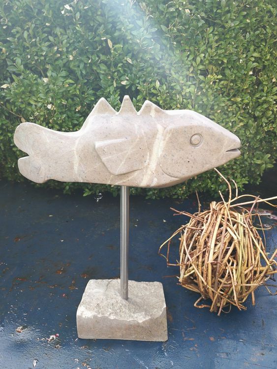 Fisch aus Stein, Gartendeko, Steinfisch (Gebraucht) in Wagenhausen für ...