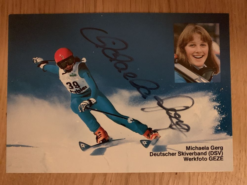Michaela Gerg Original Autogrammkarte 80er Jahre | Kaufen auf Ricardo