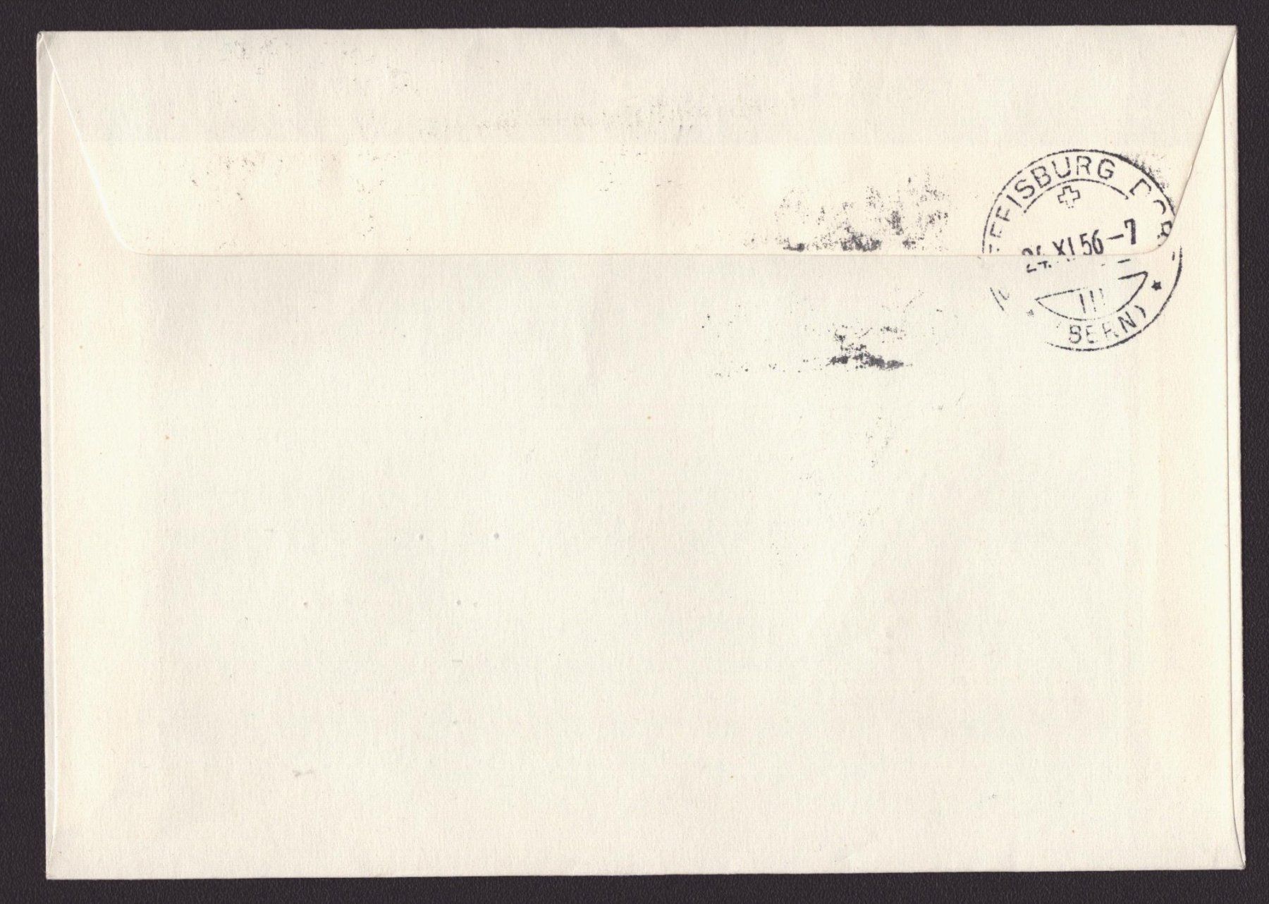 1956 B80 bloc de 4 sur enveloppe (D'occasion) à Delémont pour CHF 4 ...