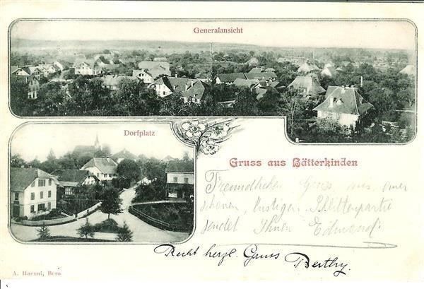 Bätterkinden BE Utzenstorf 1901 2 BildAK (Neu (gemäss Beschreibung)) in ...