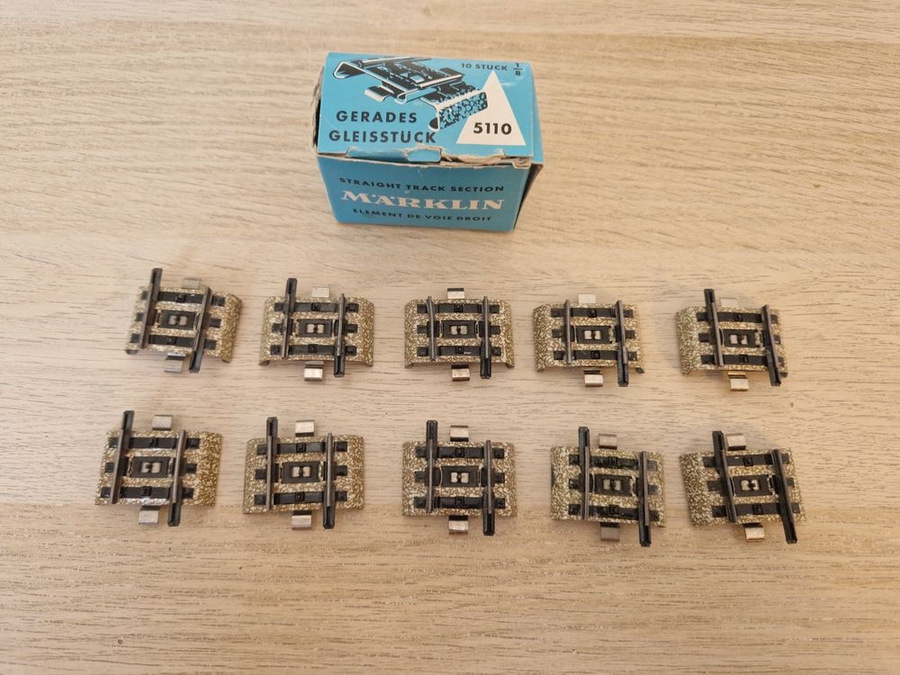 Märklin 10 x 5110 Gerades gleis M H0 | Kaufen auf Ricardo