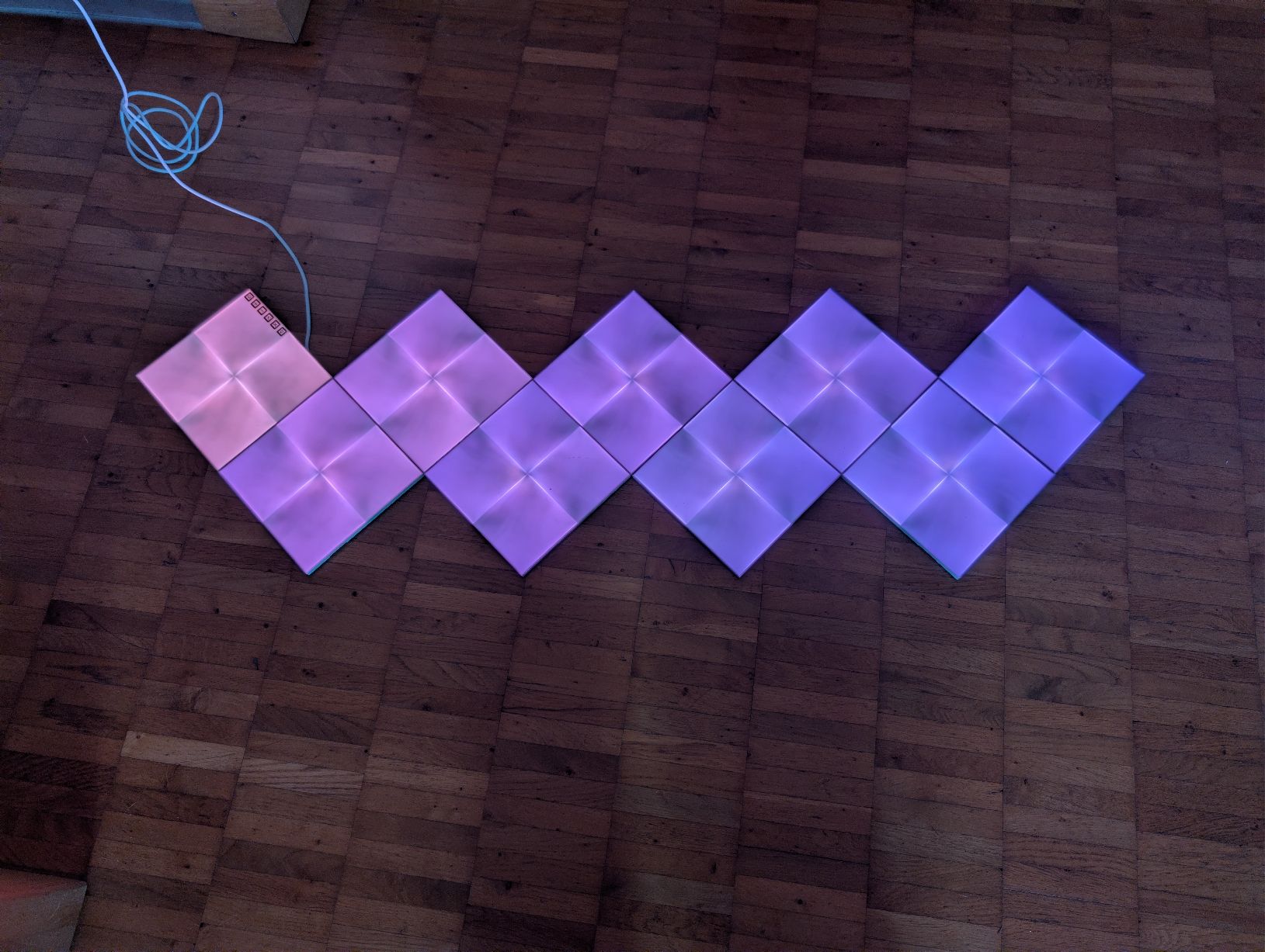 Nanoleaf Canvas Smart Kit, 9 kombinierbare Licht-Panele (Gebraucht) in ...