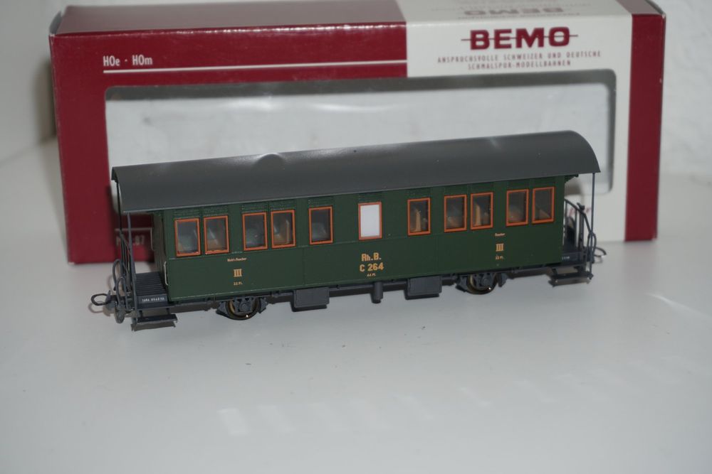 BEMO 3230 104 - RhB C 264 Zweiachser Personenwagen H0m | Kaufen auf Ricardo