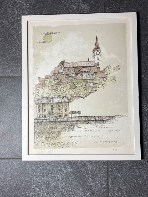 Lithographie von Ossi Czinner St. Peter Zürich (Gebraucht) in ...