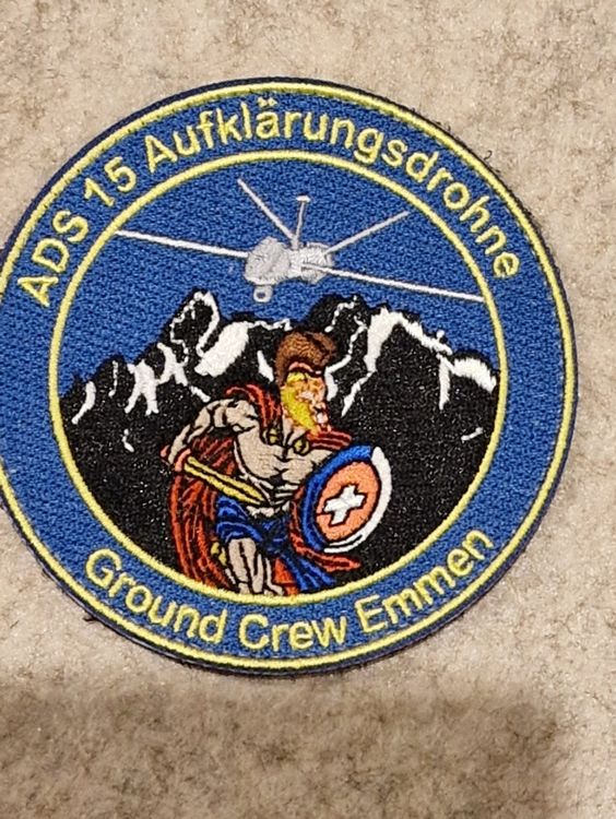 Luftwaffe Abzeichen Badge Drohne ADS 95 crew Emmen Klett | Kaufen auf ...
