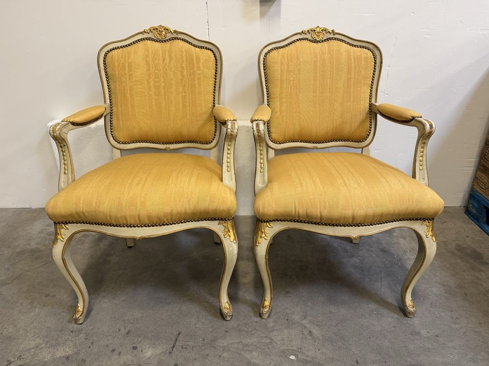 Antike Stühle im Set, Gelb, Vintage, Barock - Top Zustand! (Gebraucht ...