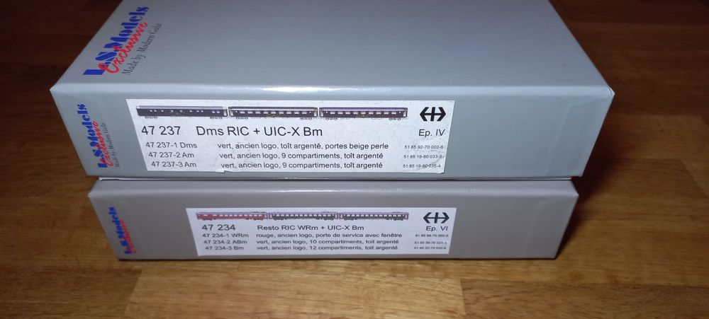 LS Models 47237 & 47234 SBB RIC WRm ABm Am Bm Dms H0 1:87 DC (Neu und ...