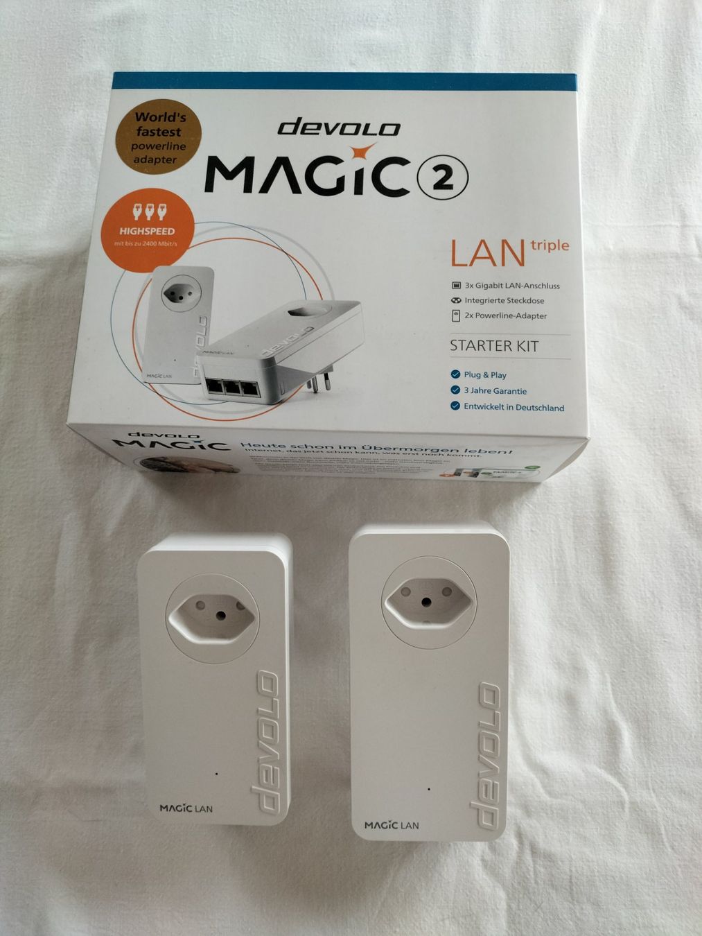 Devolo Magic 2 LAN triple 2400Mbit/s, Kit de démarrage (D'occasion) à Essert FR pour CHF 99 ...