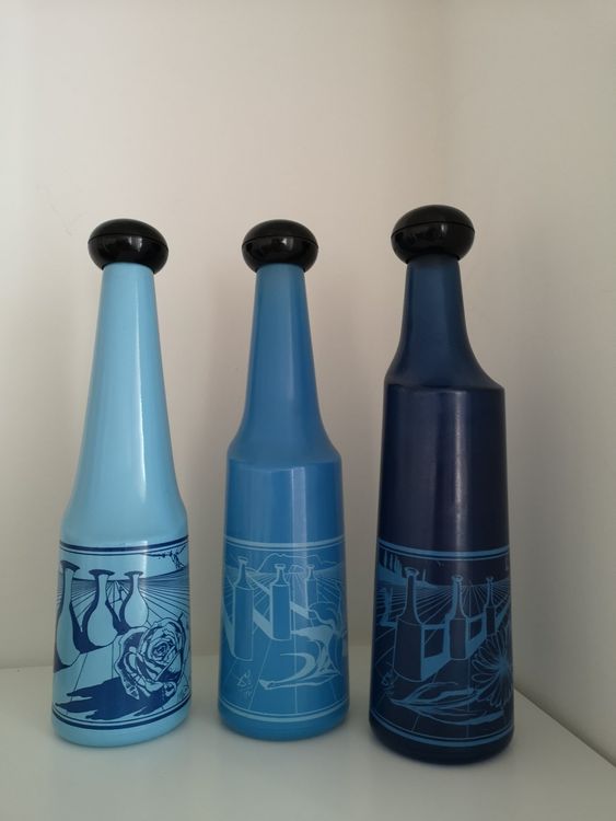 Salvador Dali, Vintage Flaschen 3er Set, 1970, unbeschädigt (Gebraucht ...