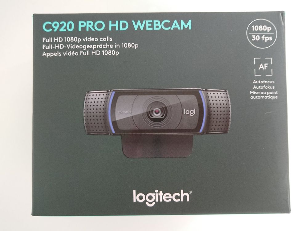 Webcam Logitech C920 Pro Full HD 1080p | Kaufen auf Ricardo