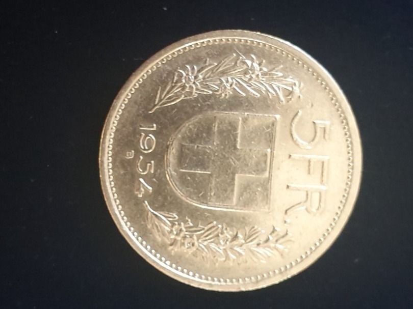 5 CHF ARGENT 1954 (Gebraucht) in Diesse für CHF 10 – mit Lieferung auf Ricardo kaufen