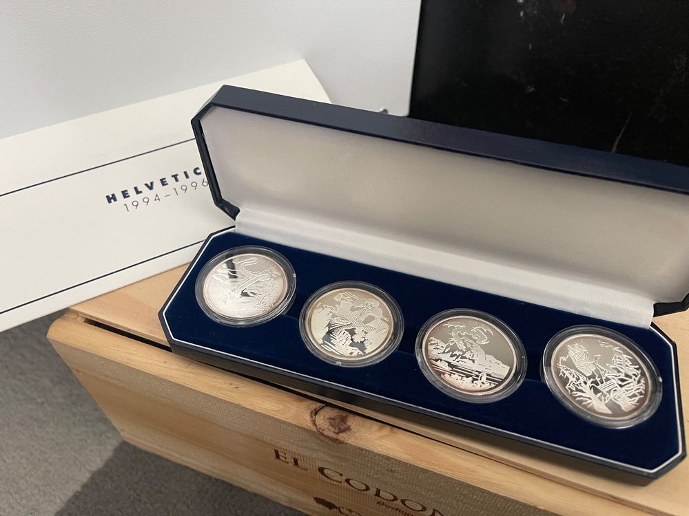 4 x 20 Fr. Sonder-Münzen Set 1994-1996 (im Set) Proof! (Neu (gemäss Beschreibung)) in Kaltbrunn ...