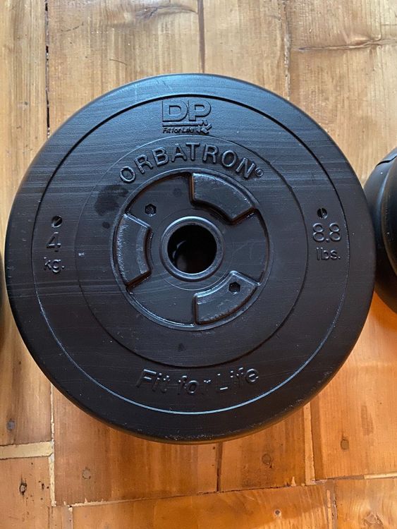 Orbatron Gewichte Platten, ingesamt 25kg (Gebraucht) in Effingen für ...