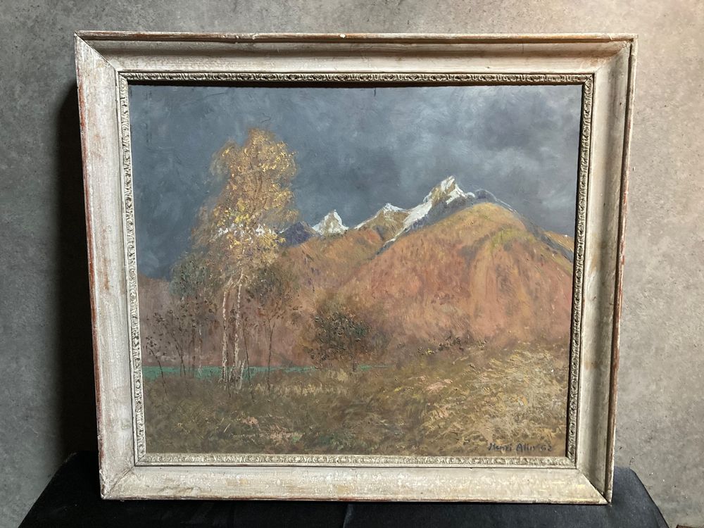 Tableau peinture signé Henri Alin 1962 Gemälde (Gebraucht) in St-Cierges für CHF 180 – nur ...