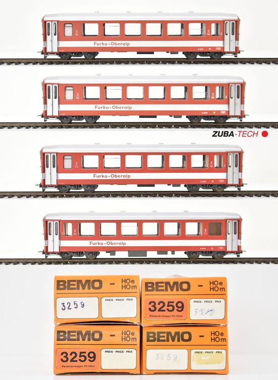 Bemo 4x 3259 Personenwagen RhB H0m GS mit OVP (Gebraucht) in St. Gallen für CHF 47 – mit ...