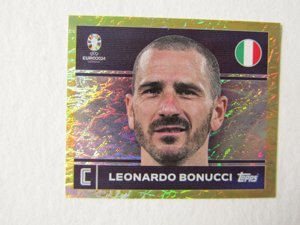 Euro 2024, Leonardo Bonucci, ITA 2, mit Goldrahmen | Kaufen auf Ricardo