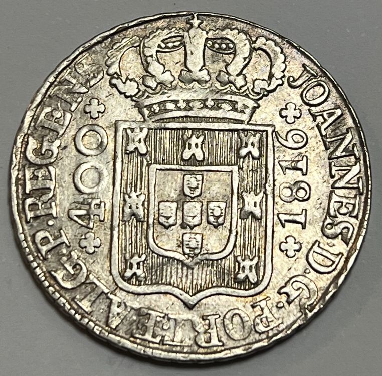 400 Reis -João Prince Regent -Portugal -1816 (Silber .916) (Gebraucht ...