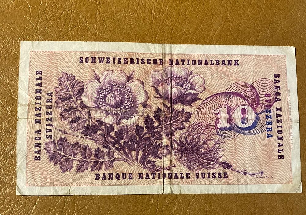 Alte Schweizer Banknote 10.- Franken (Gebraucht) in Pfäffikon ZH für ...