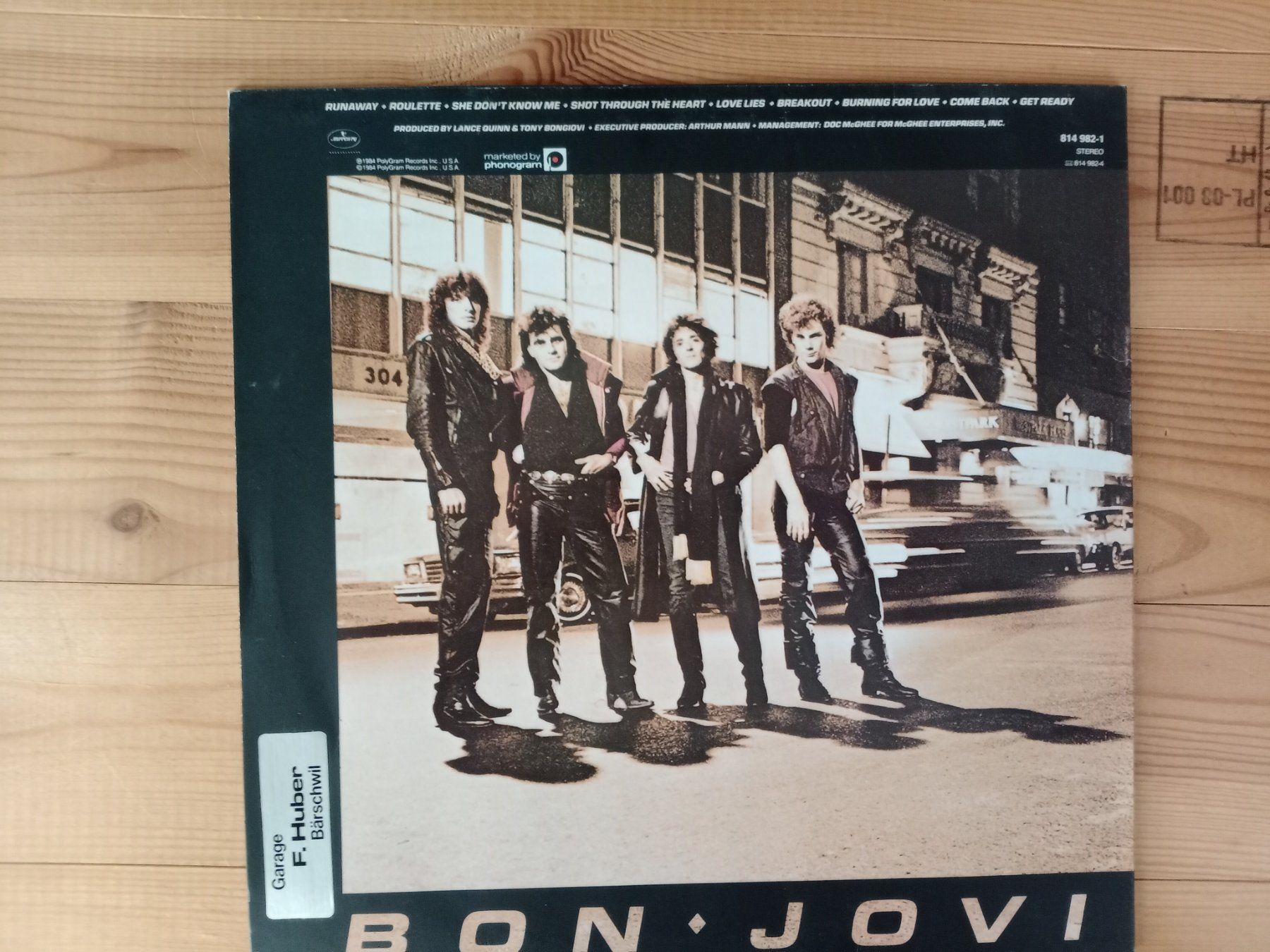 Bon Jovi - Debut Album Vinyl 1984 (Gebraucht) in Waldenburg für CHF 13 ...