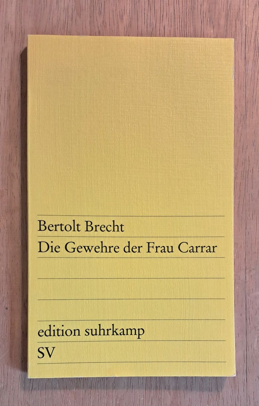 Bertolt Brecht: Die Gewehre der Frau Carrar, Suhrkamp (Gebraucht) in ...