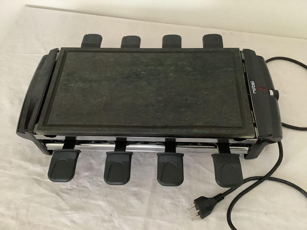 8er Raclette/Tischgrill mit Natursteinplatte | Kaufen auf Ricardo