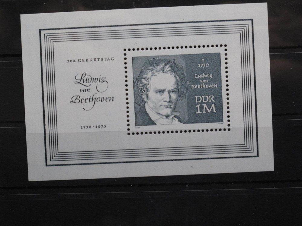 DDR 1970 Beethovens Geburtstag Block 33 ** (Gebraucht) in Wil SG für ...