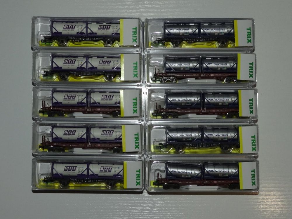 Trix 15289, Tankcontainer, Taschenwagen, Containerwagen, NEU (Neu und ...