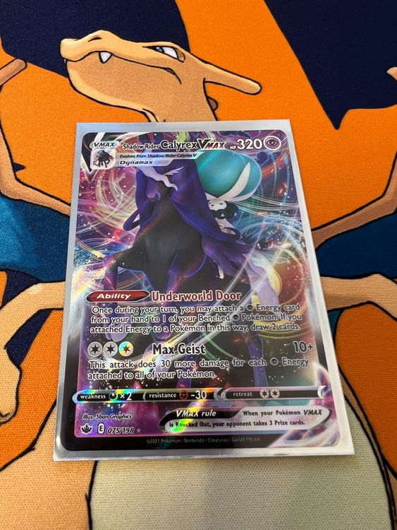 Pokemon- Shadow Rider Calyrex VMAX (CRE 075) -Chilling Reign | Kaufen ...
