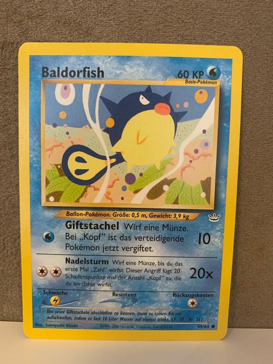 Pokemon Baldorfish Neo Revelation DE 49/64 (Gebraucht) in Fislisbach für CHF 2 – mit Lieferung ...