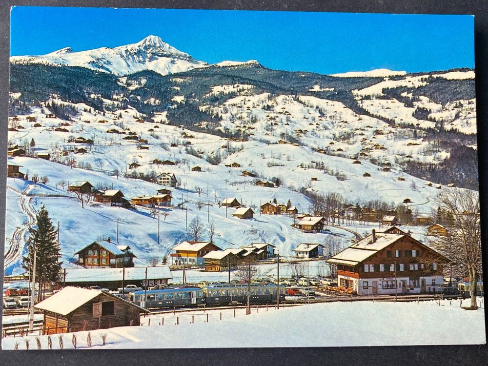 Grindelwald Station Grund/ Züge/ Oldtimer Autos/Photo Gyger | Acheter ...