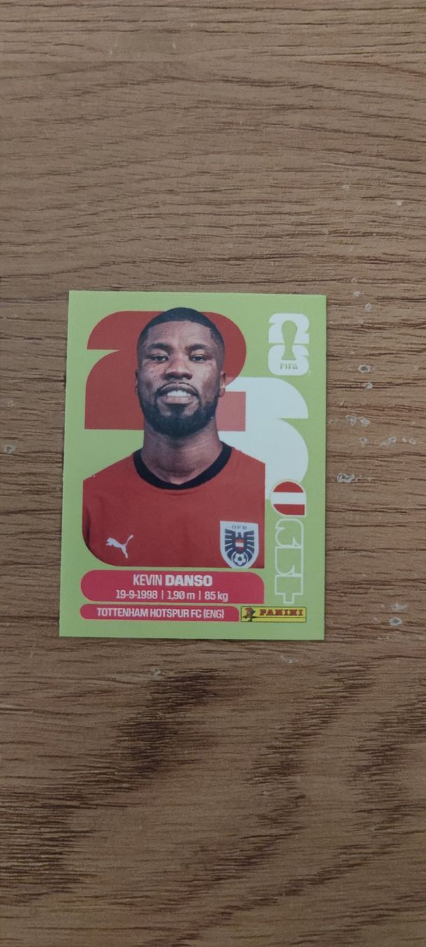 Panini FIFA World Cup 2026 Sticker - AUT 5 - Kevin Danso (Neu und ...