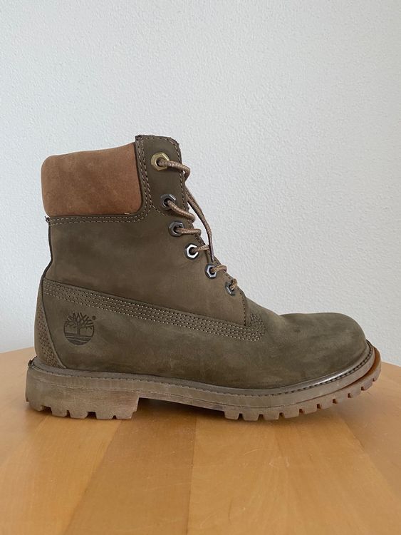 Timberland 39 Dark Olive 6-Loch Schnürung Nubuck Leder (Gebraucht) in Zürich für CHF 5 – mit ...