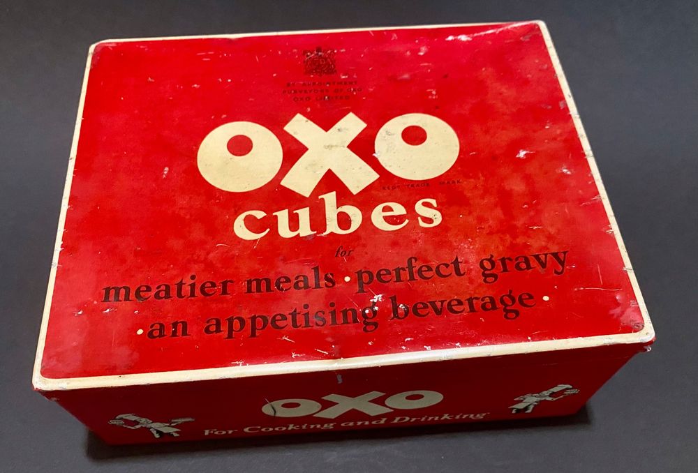 50er - Vintage Blechdose OXO Cubes aus England (Gebraucht) in Root für ...