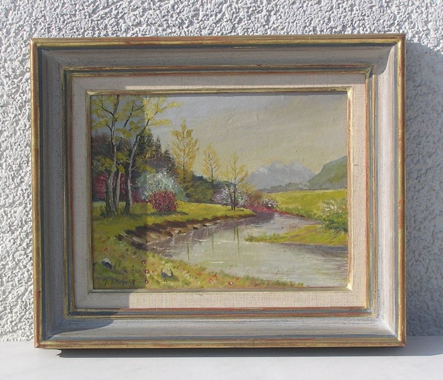 LANDSCHAFT 0EL GEMÄLDE SIGNIERT | Kaufen auf Ricardo