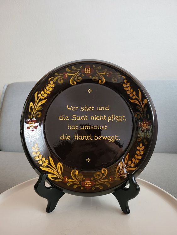 50er J. André Willi Heimberg/Teller mit Februar Bauernregel (Gebraucht ...